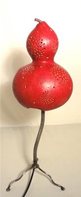 Lampe calebasse sur Pied Danseuse
